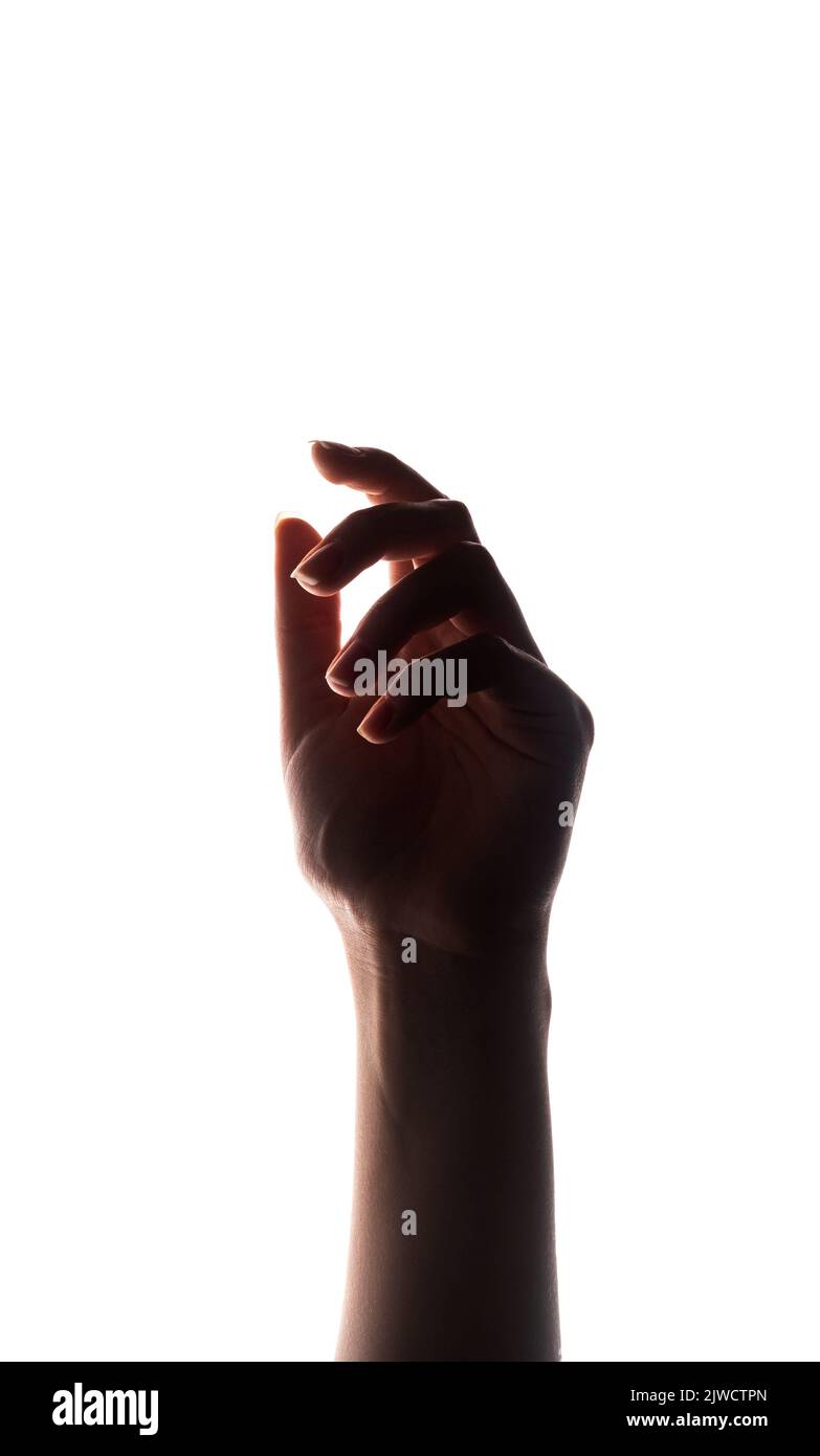 hand silhouette despair melancholy tired woman arm Stock Photo - Alamy