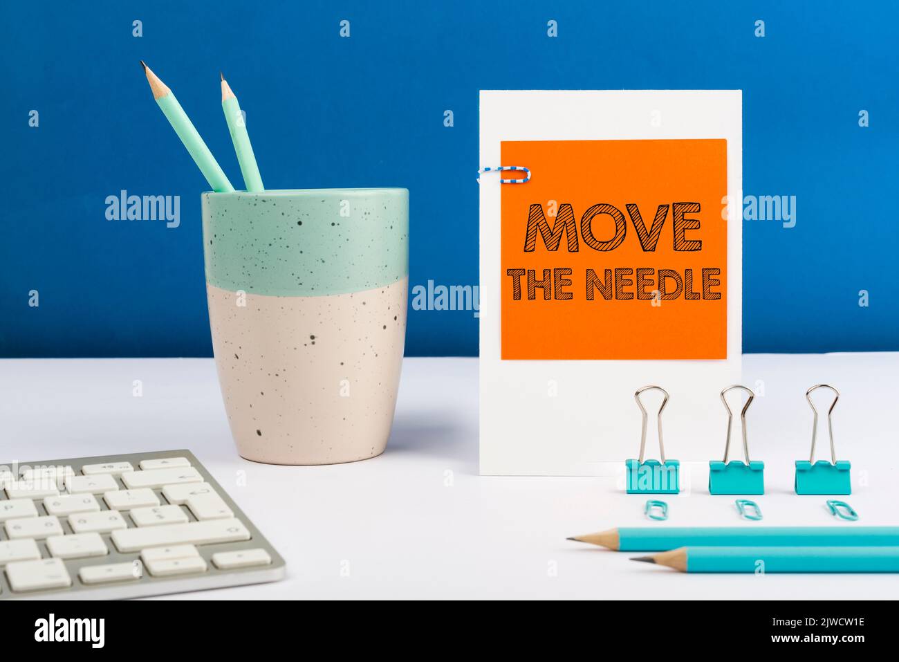 Sign displaying Move The NeedleMake a noticeable difference in ...