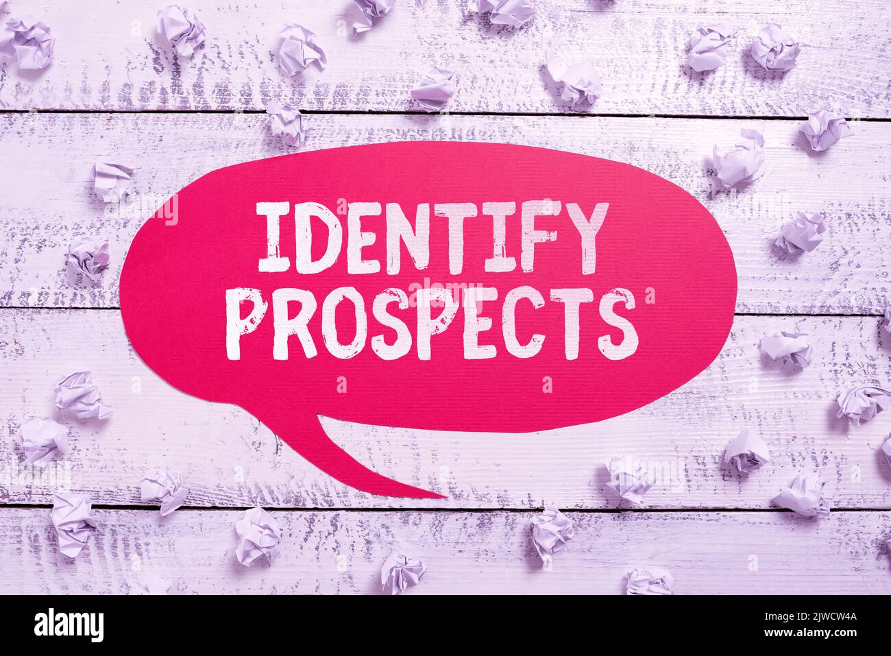 Hand Writing Sign Identify Prospectspossible Client Ideal Customer