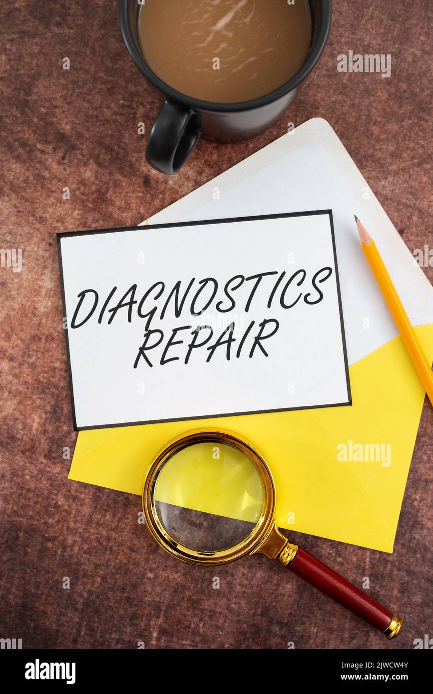 Writing displaying text Diagnostics RepairA program or routine that ...