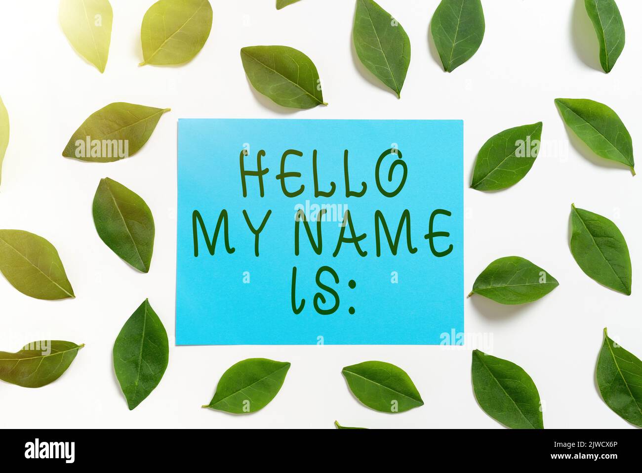 Inspiration showing sign Hello My Name Isintroducing yourself to new ...