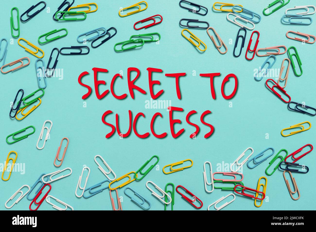 Text showing inspiration Secret To SuccessUnexplained attainment of ...