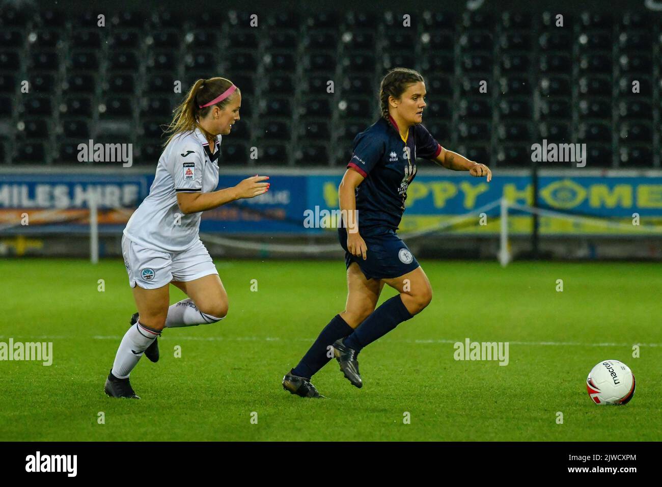 Swansea, Wales. 4 September 2022. Emma Beynon of Swansea City Ladies ...