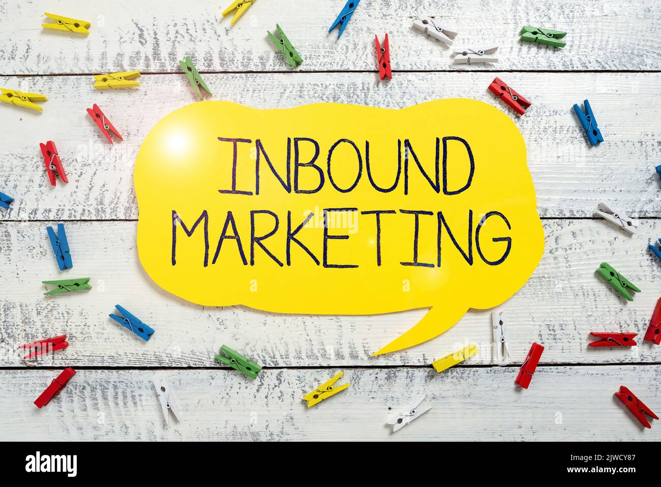 Inspiration Showing Sign Inbound Marketingprocess Of Attracting The