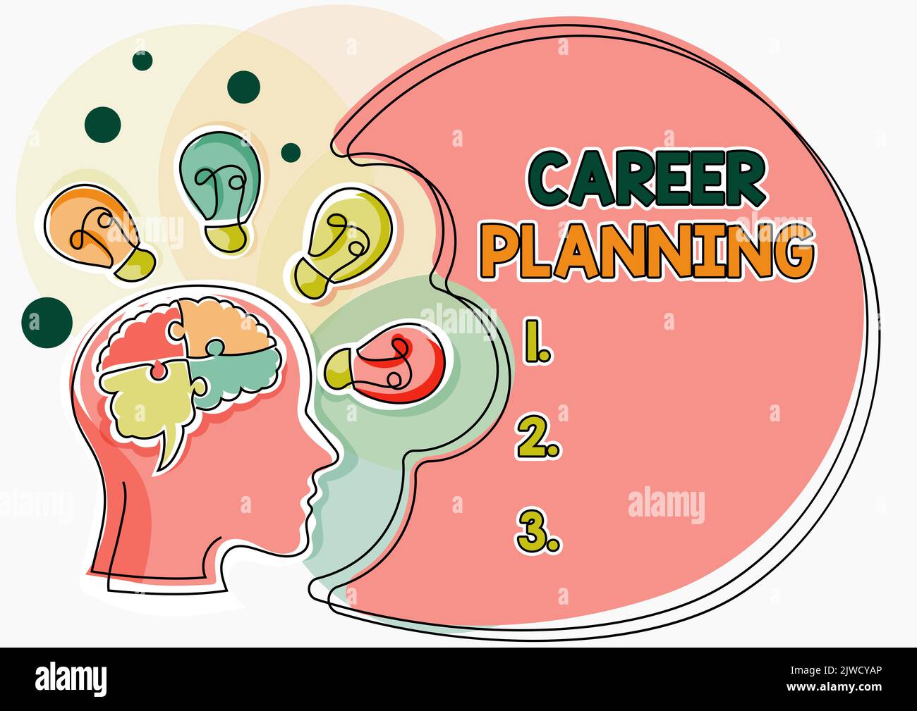 Text showing inspiration Career PlanningA list of goals and the actions ...