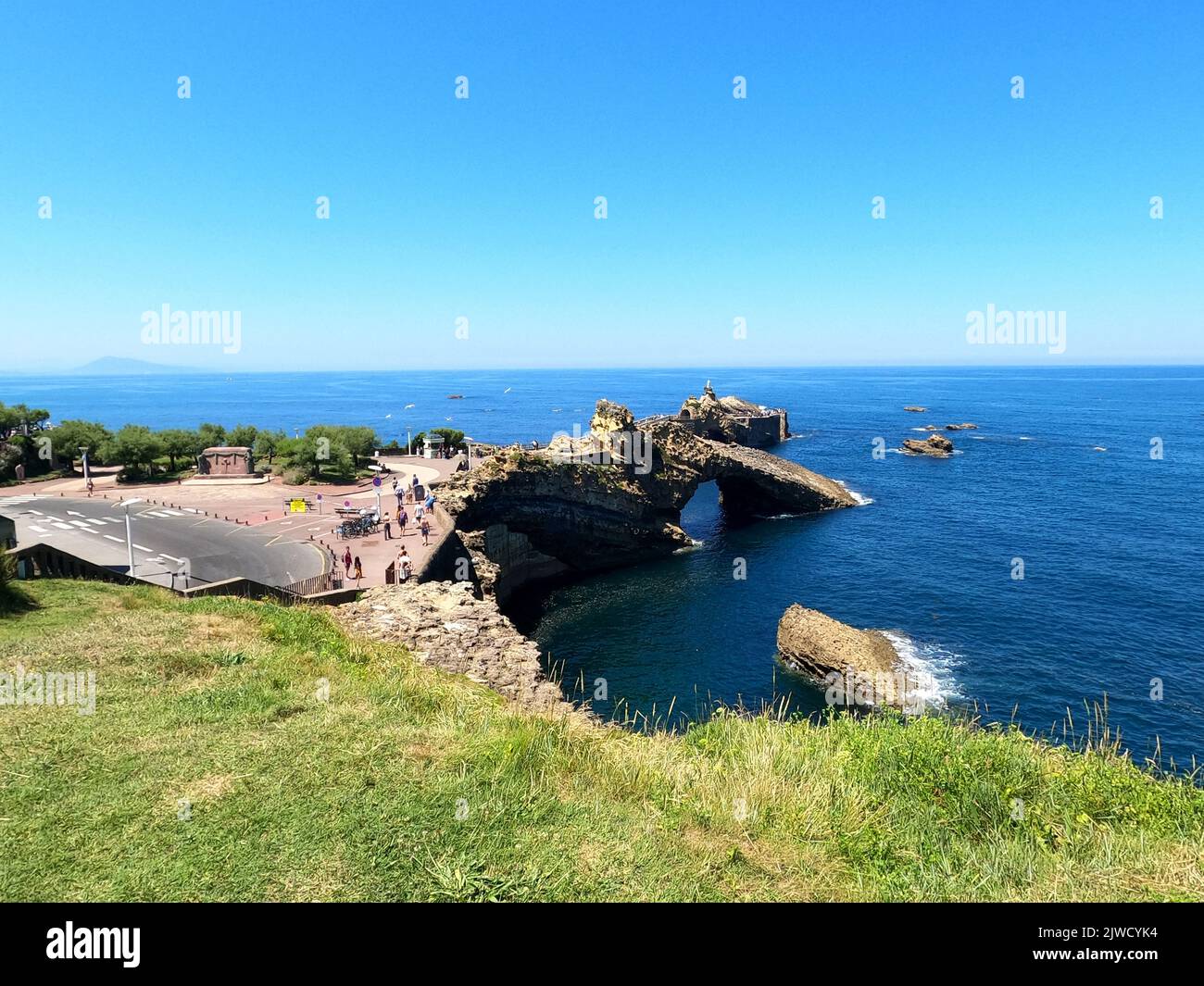 Biarritz rocher du basta hi-res stock photography and images - Alamy