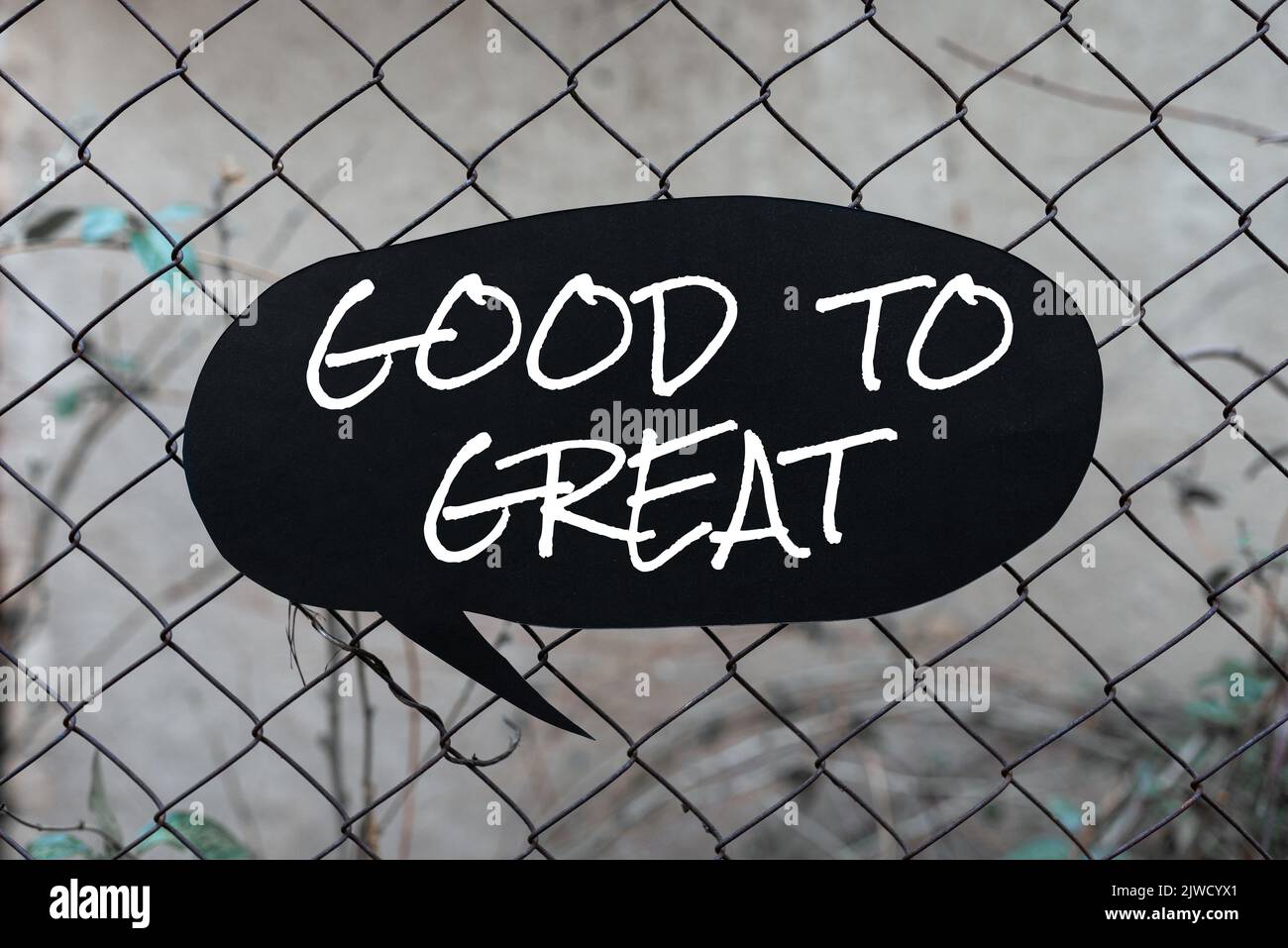 Hand writing sign Good To Great. Word for Everything getting much ...