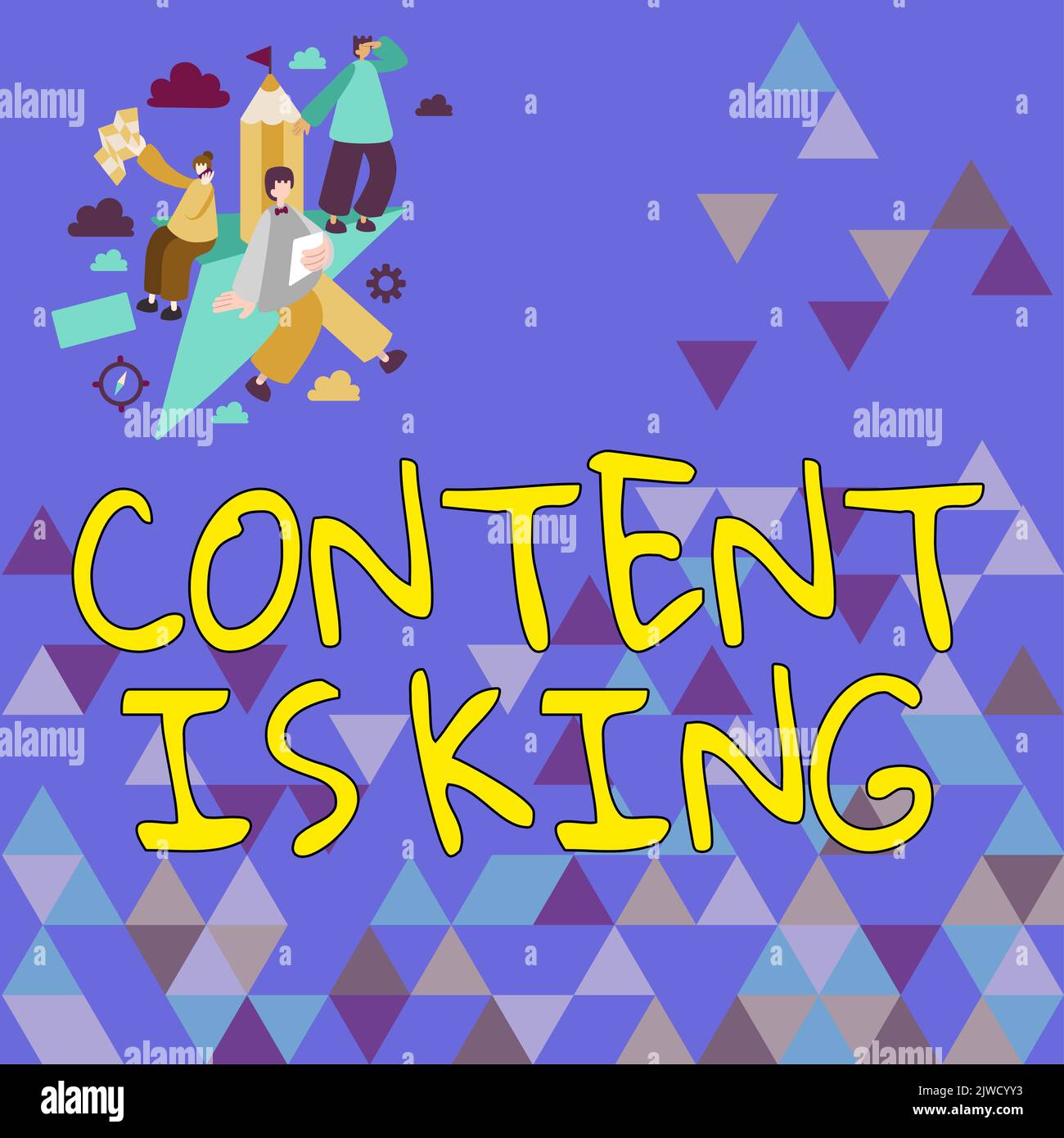 Inspiration showing sign Content Is KingContent is the heart of today's ...