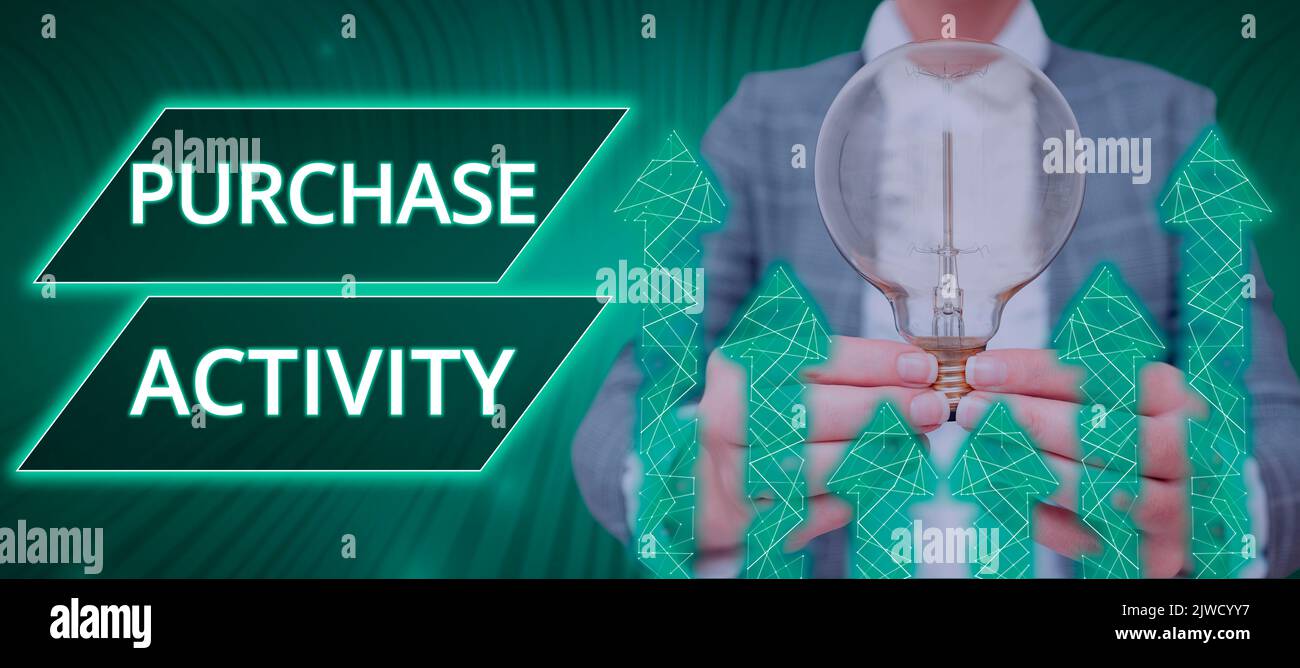 Conceptual caption Purchase ActivityAcquiring goods to achieve the ...