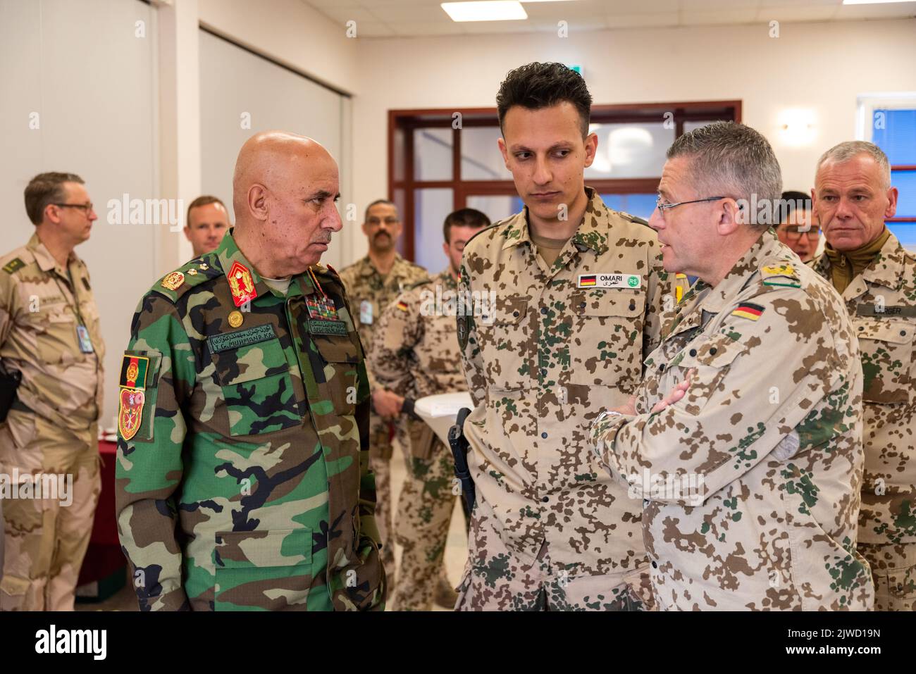 Bundeswehr in Afghanistan - Camp Marmal in Masar-e Sharif Stock Photo ...