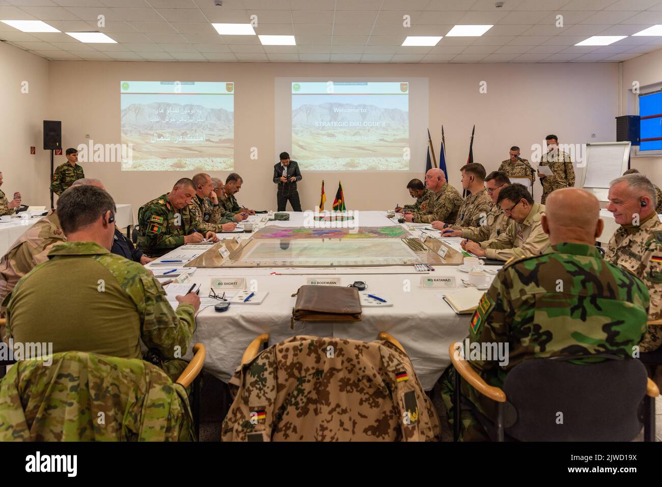 Bundeswehr in Afghanistan - Camp Marmal in Masar-e Sharif Stock Photo ...