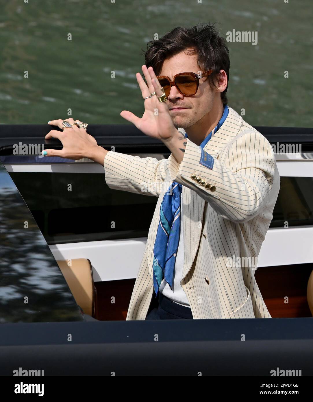 September 5, 2022, VENICE: British singer Harry Styles arrives at the ...