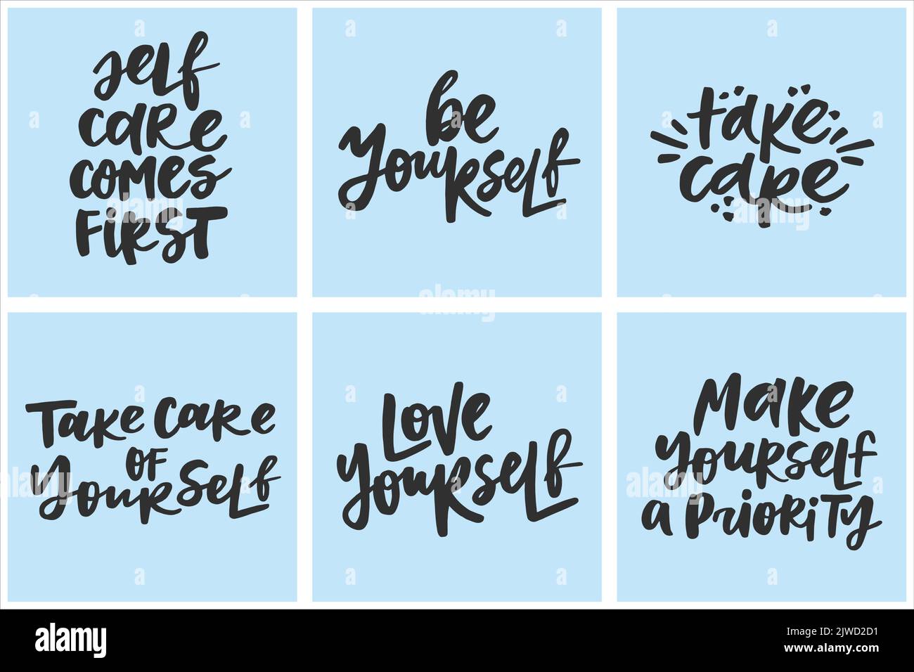 Self love quotes Stock Vector Images - Alamy