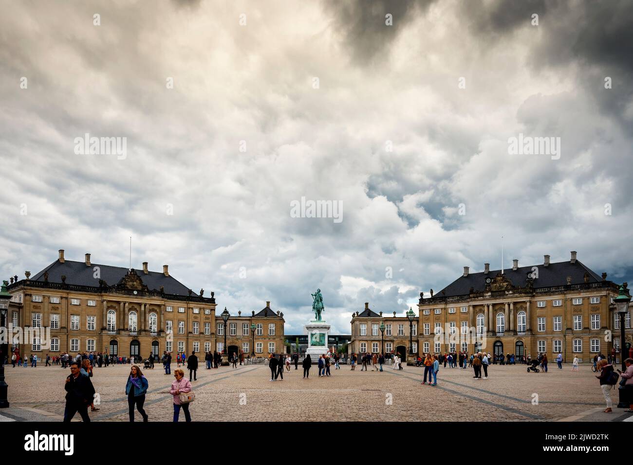 COPENHAGEN, DENMARK - SEPTEMBER 04, 2022: 18th-century rococo complex ...