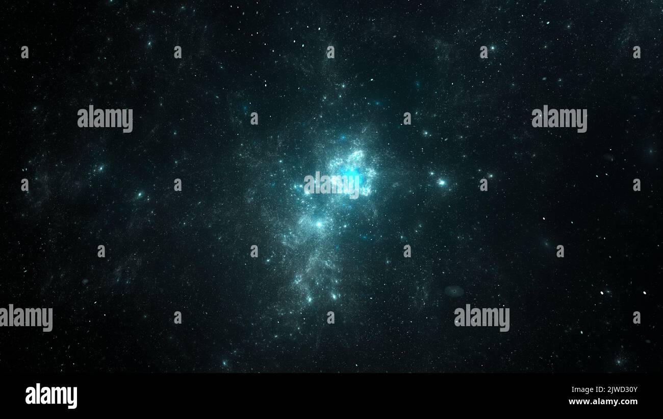 Distant space, billions of stars, planets and galaxies in the universe ...