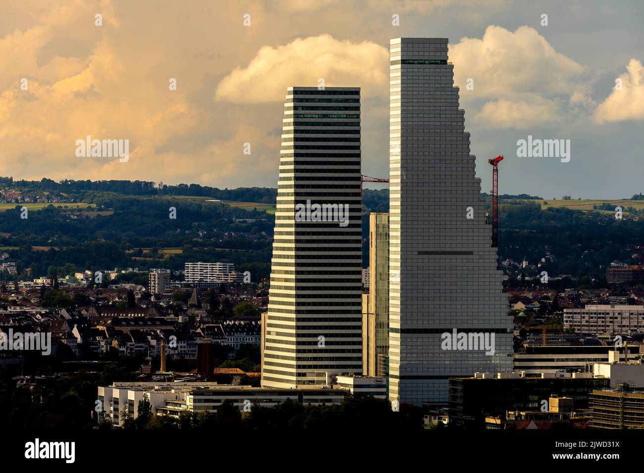 Elevated view with towers hi-res stock photography and images - Alamy