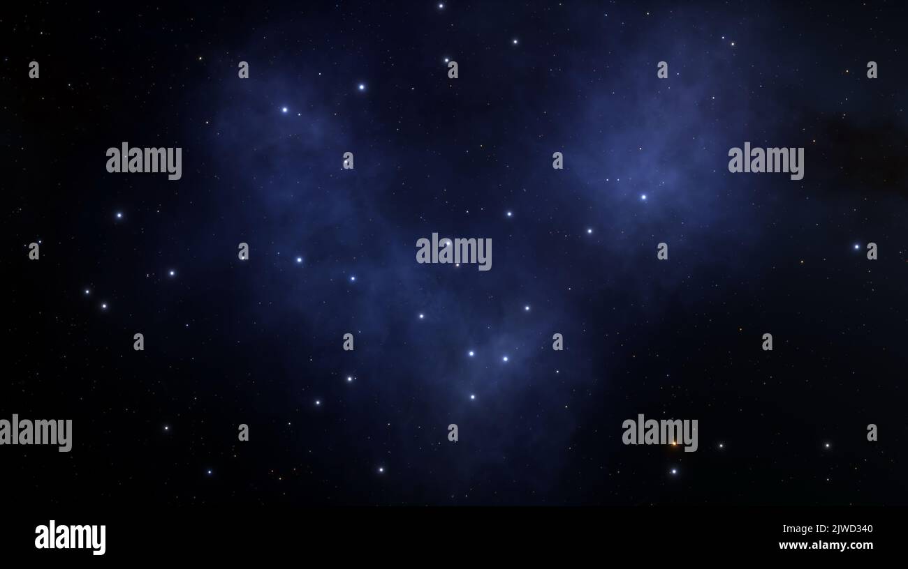 Distant space, billions of stars, planets and galaxies in the universe ...