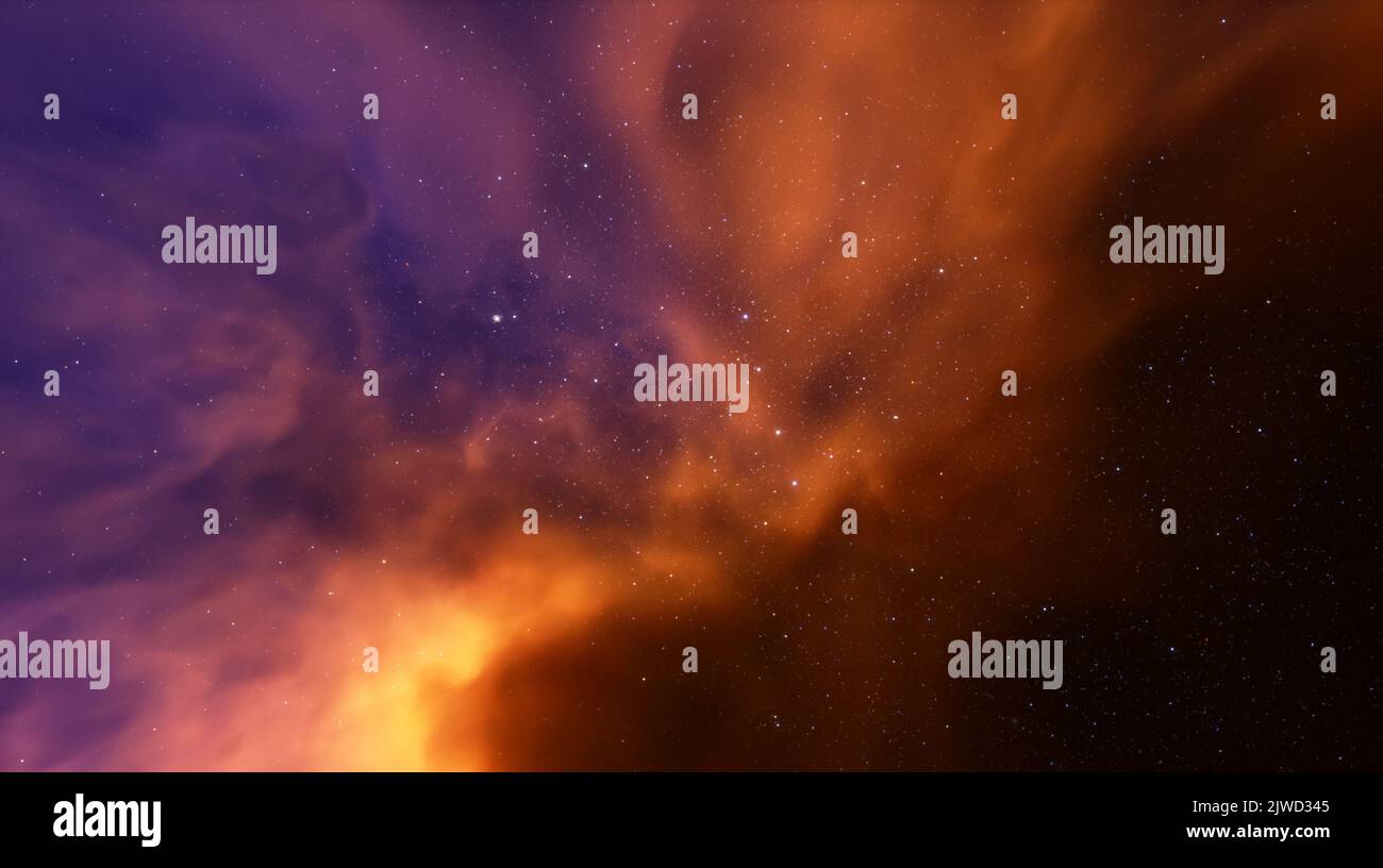 Cosmos is a nebula of gas, stars planets and galaxies. Expansion of the ...