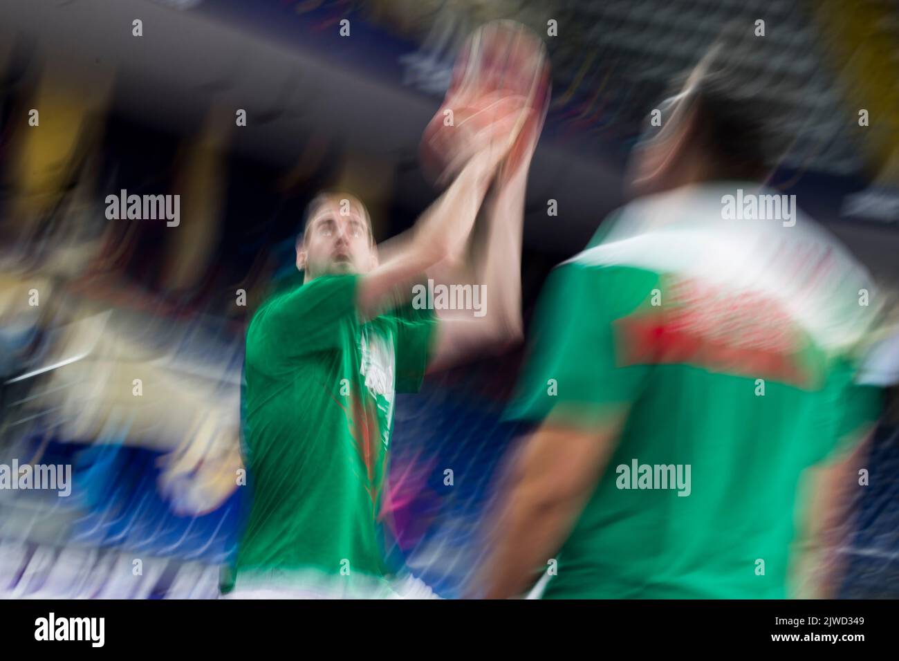 Tbilisi, Georgia, 4th September 2022. Andrey Ivanov of Bulgaria warms ...