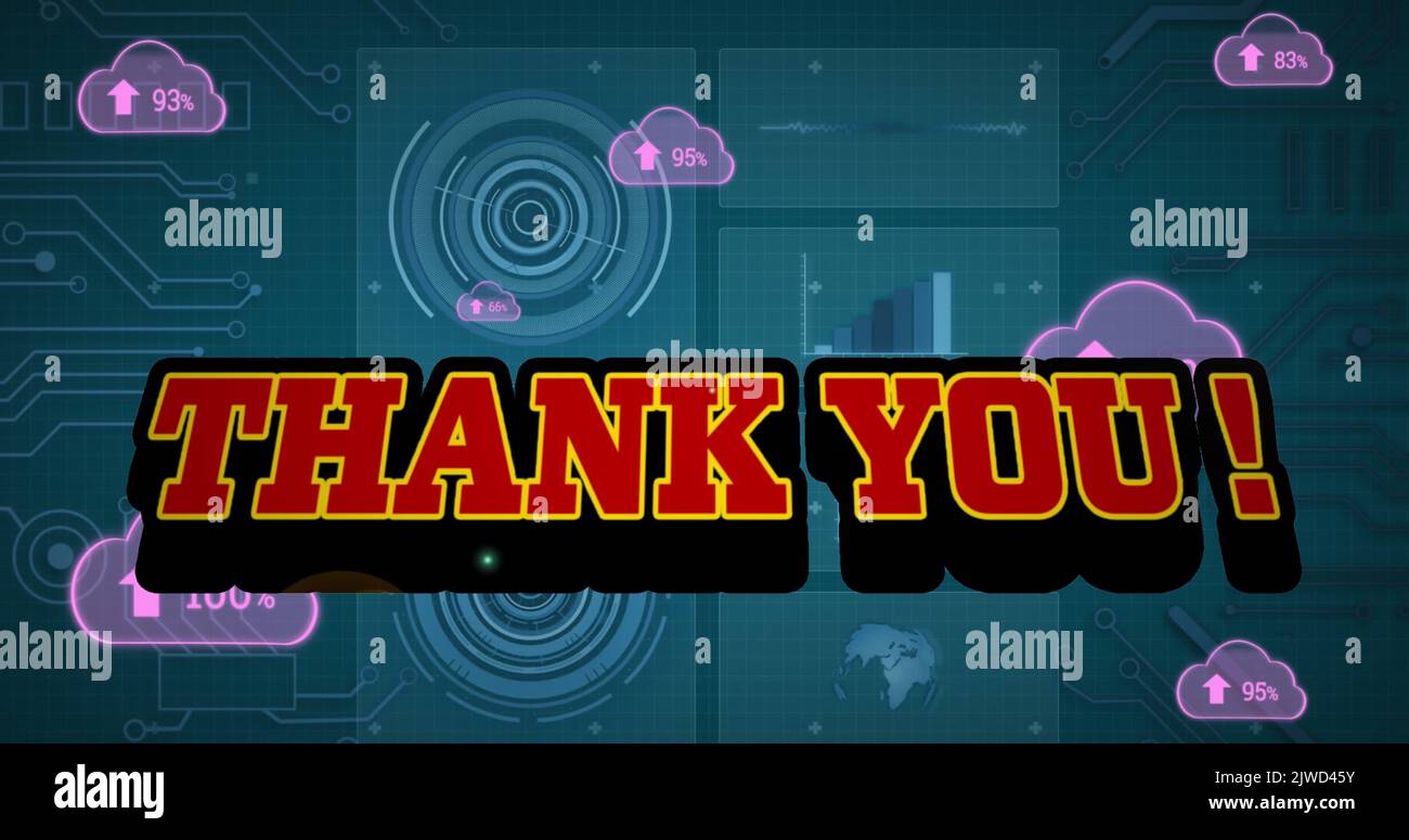 Thank you blue hi-res stock photography and images - Alamy