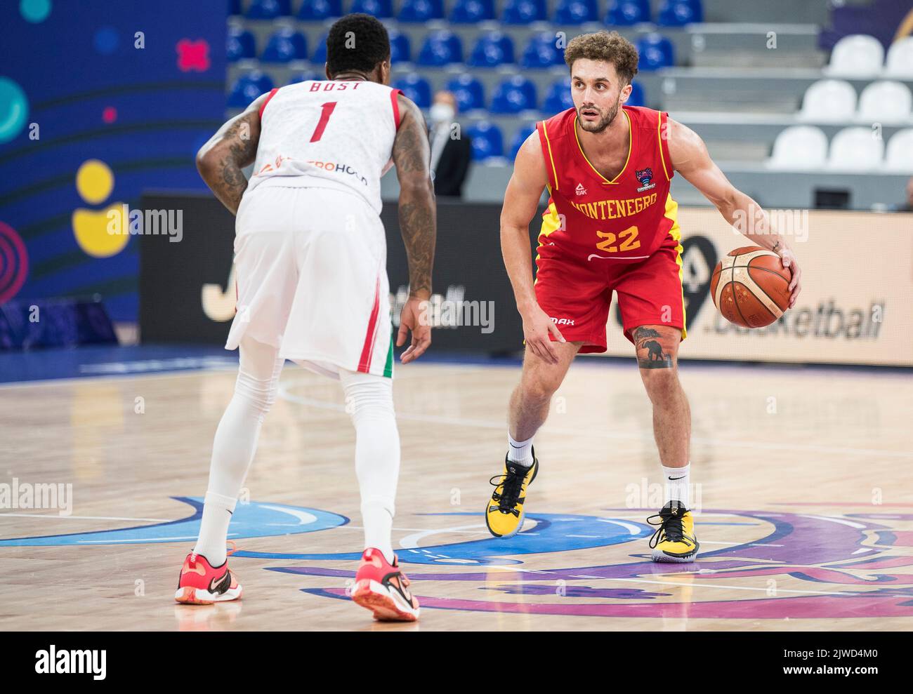 Tbilisi, Georgia, 4th September 2022. Igor Drobnjak of Montenegro in ...