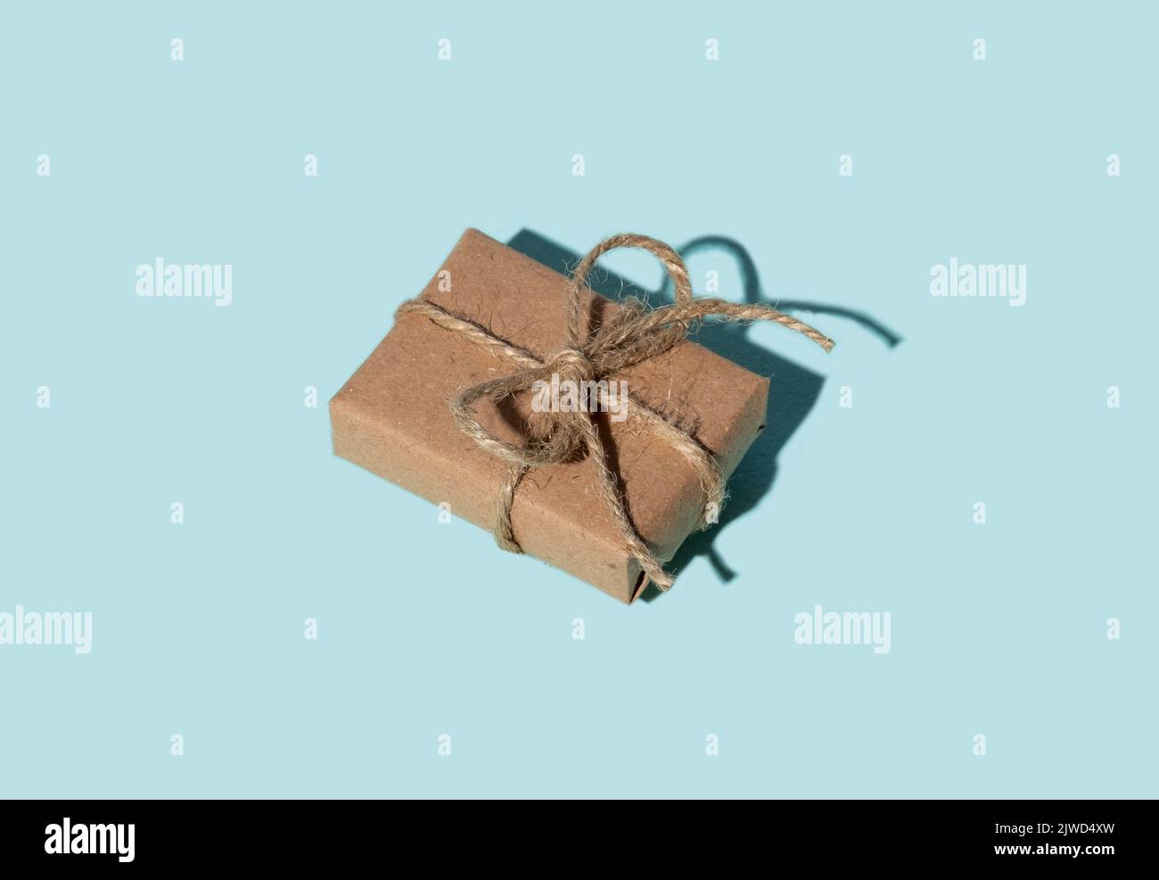 homemade gift holiday surprise vintage parcel Stock Photo - Alamy