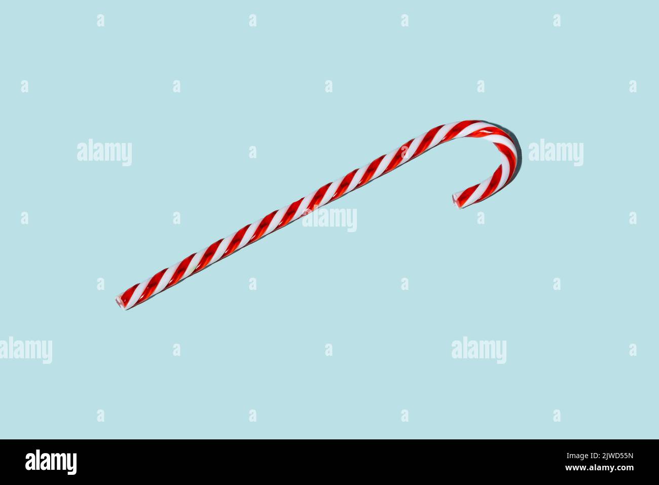 candy cane christmas ornament peppermint blue Stock Photo - Alamy