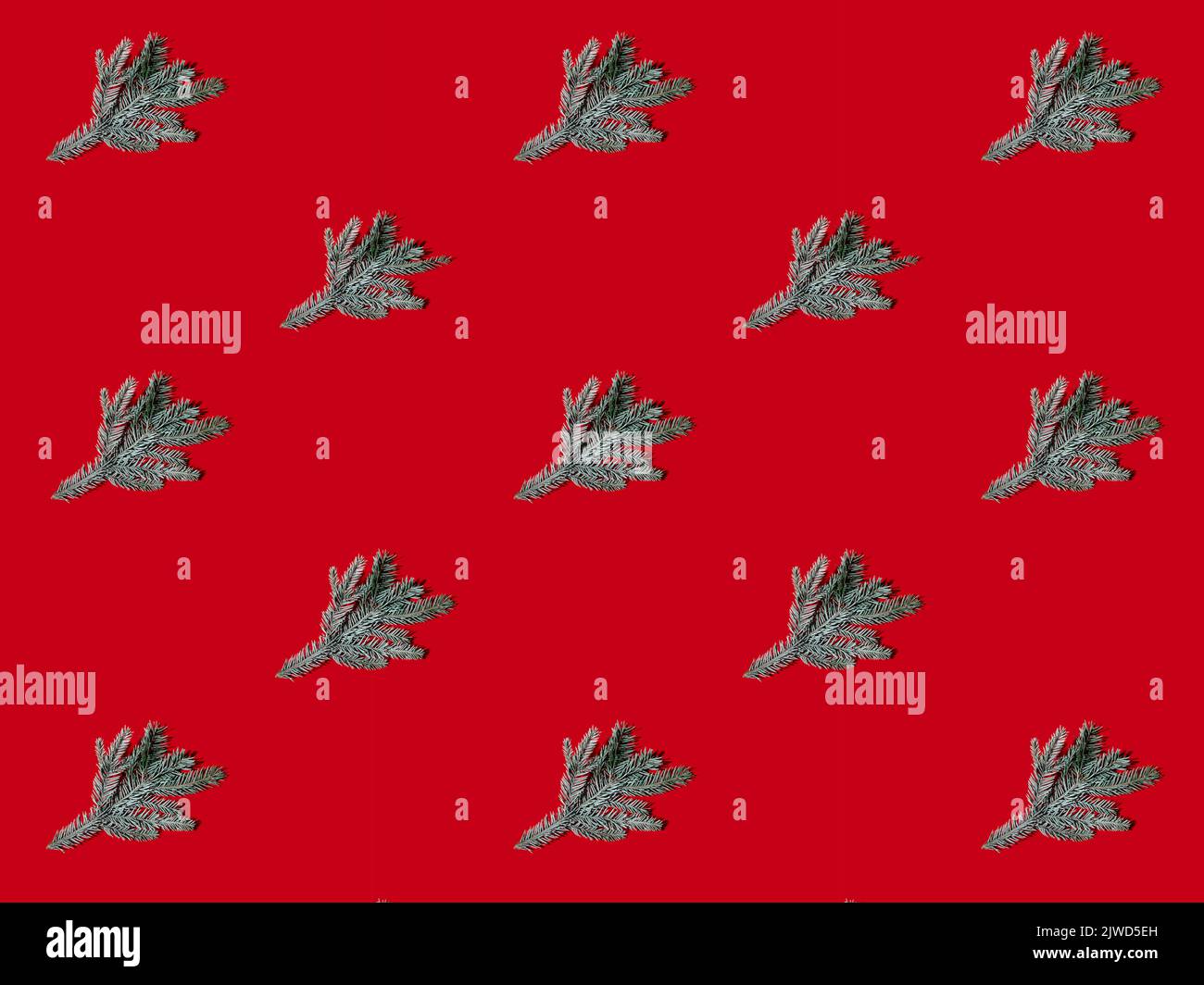 red christmas background fir tree seamless pattern Stock Photo - Alamy