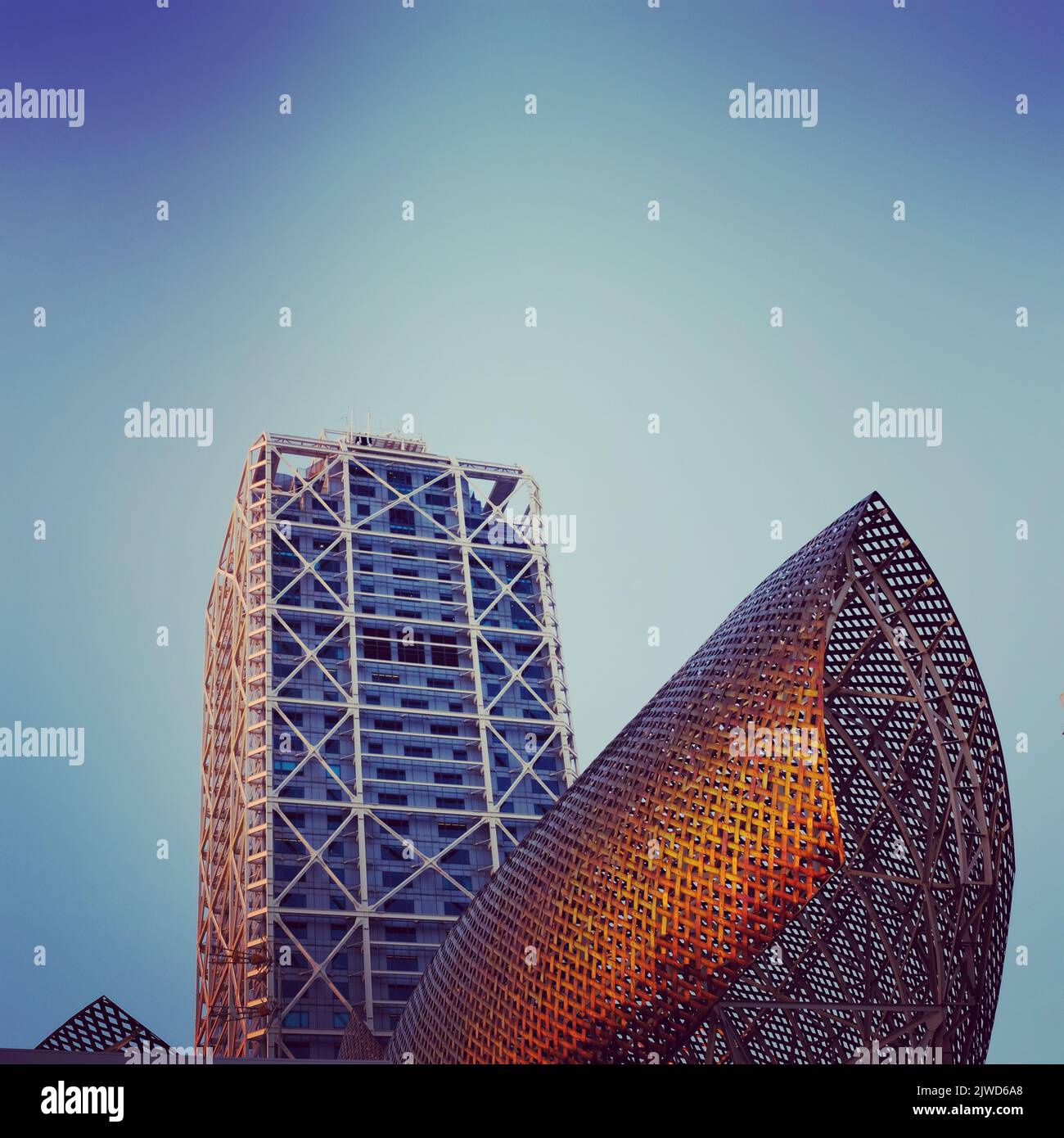 Frank Gehry’s Golden Fish Sculpture Barcelona Stock Photo - Alamy