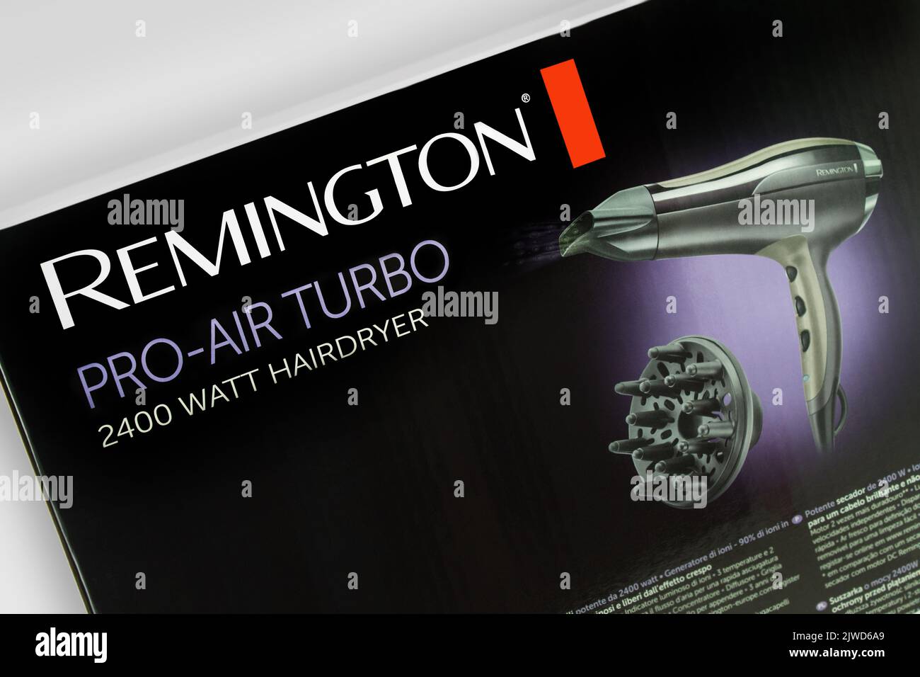 Hairdryer Remington Pro-Air Turbo 2400 Watt Stock Photo - Alamy