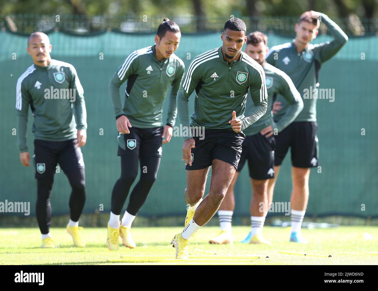 Celtic's Moritz Jenz during a training session at the Lennoxtown ...