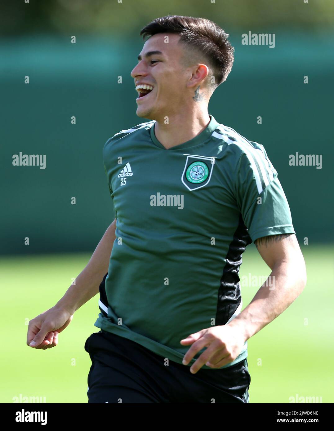 Celtic's Alexandro Bernabei during a training session at the Lennoxtown ...