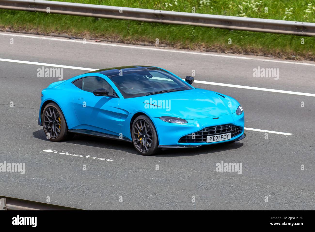 2022 Blue ASTON MARTIN VANTAGE V8 3982cc 9 speed automatic; travelling ...