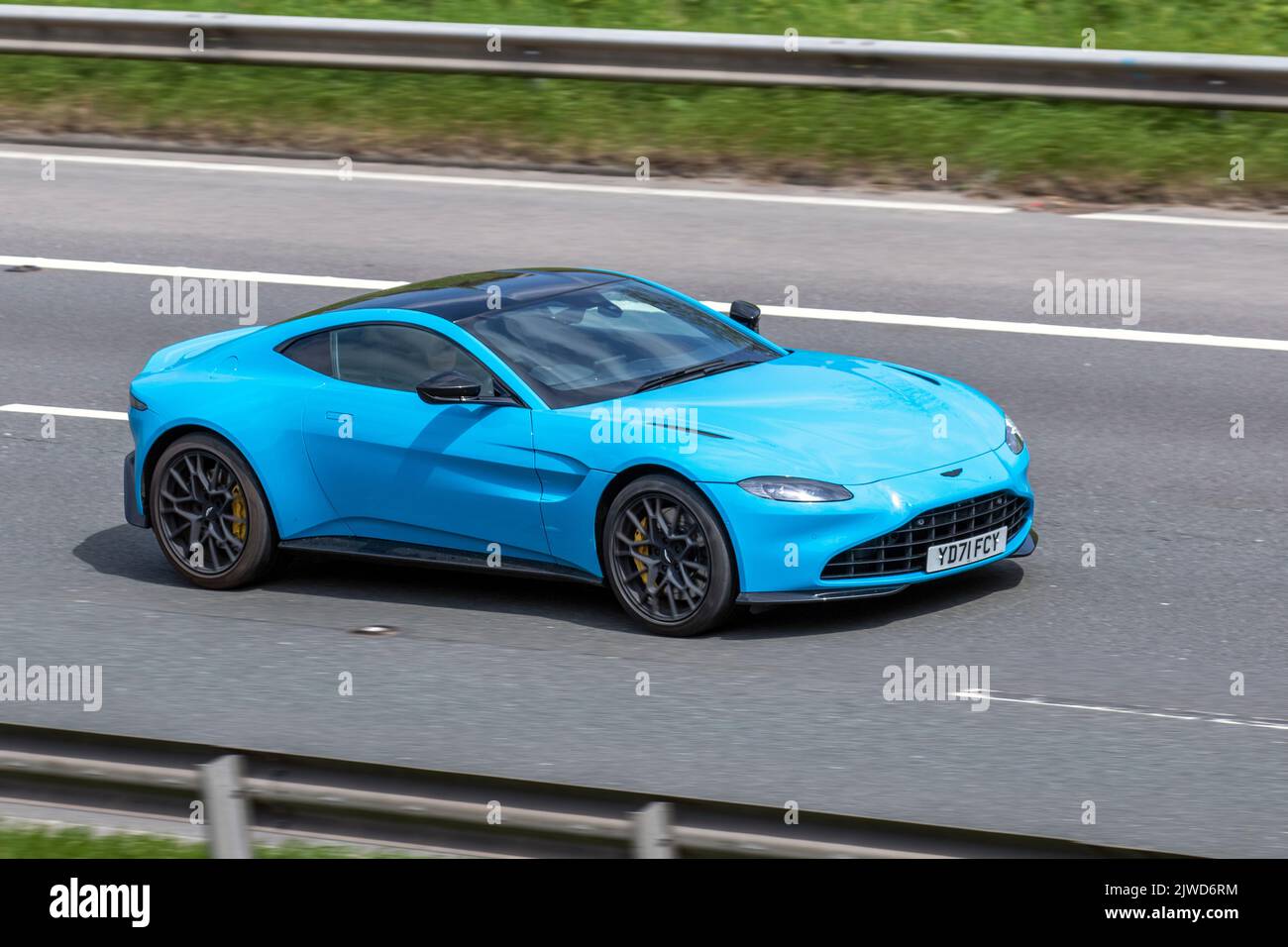 2022 Blue ASTON MARTIN VANTAGE V8 3982cc 9 speed automatic; travelling ...