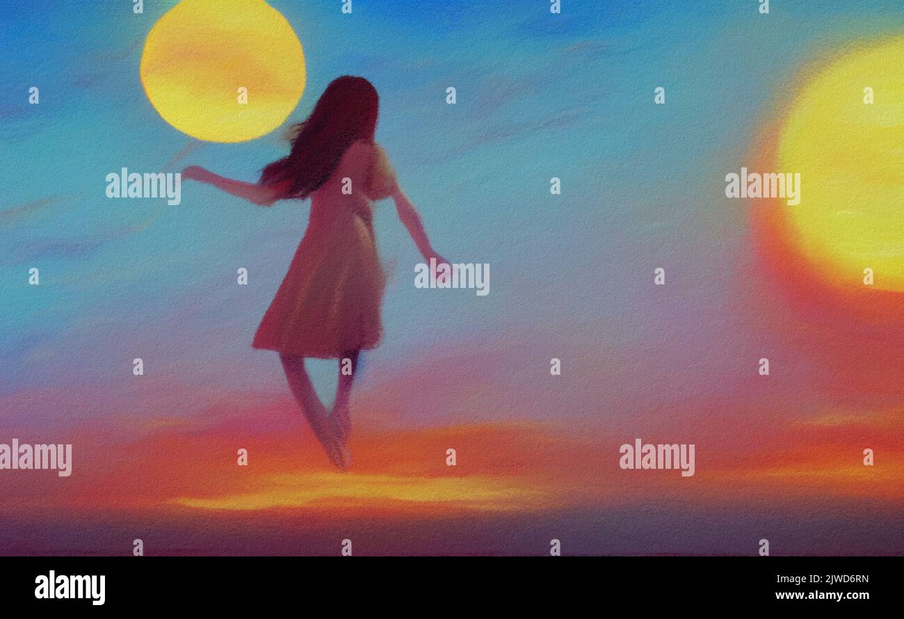 Female explorer painting hi-res stock photography and images - Alamy