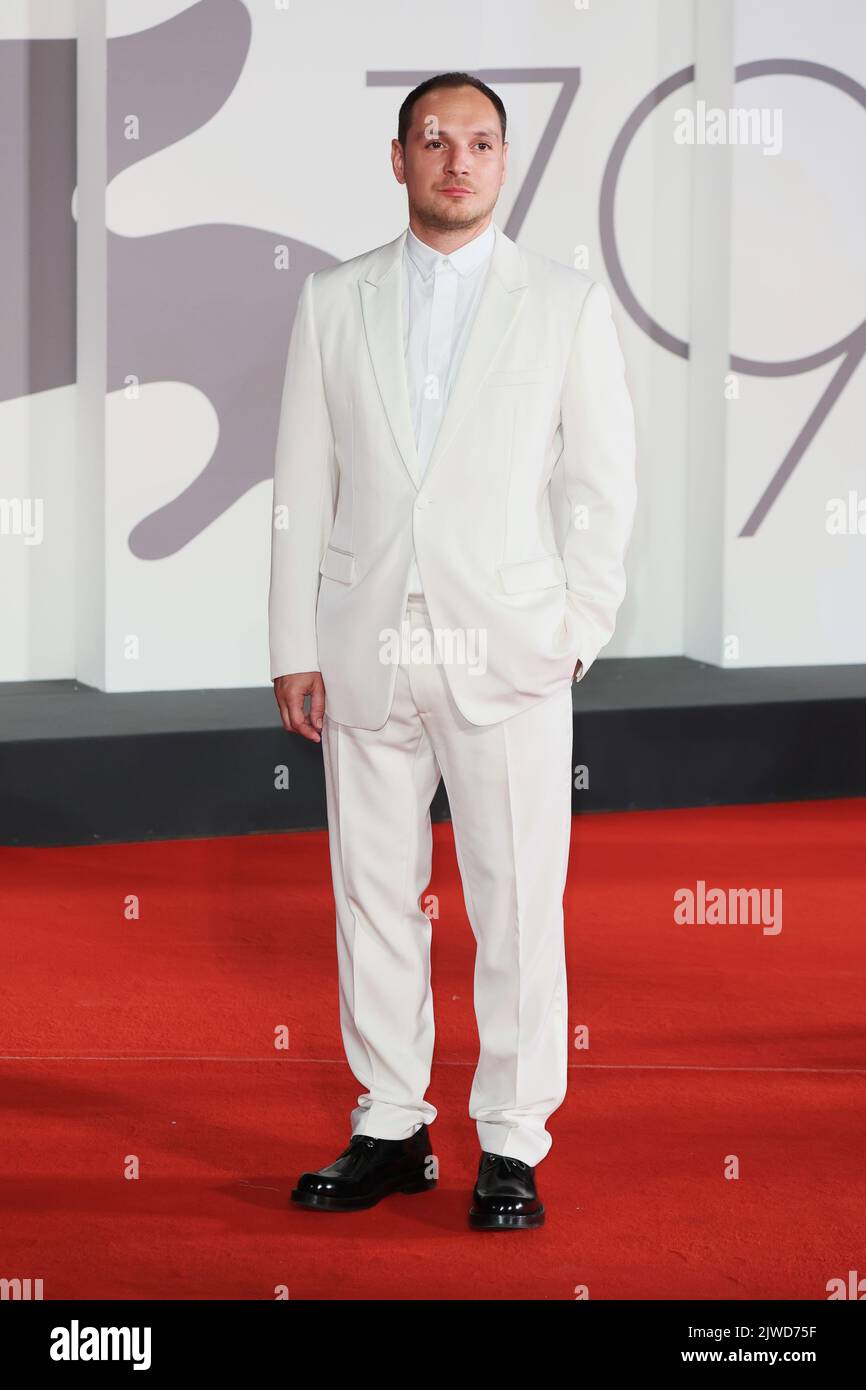 VENICE, ITALY - SEPTEMBER 02: Alexis Manenti attends the "Athena" red ...