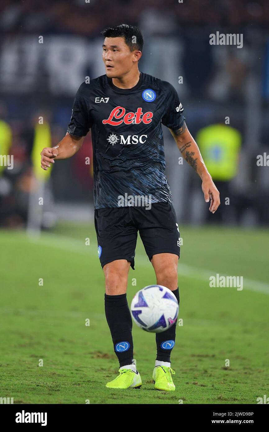 Kim Min-Jae of SSC Napoli during the Serie A match between SS Lazio and ...