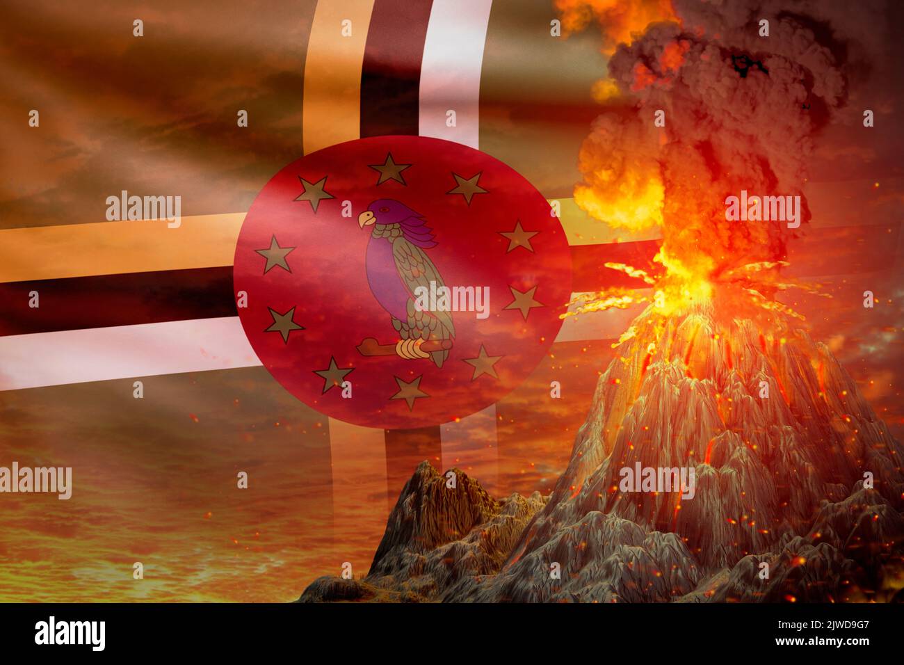 Dominica Volcano Eruption A,b) Impact Of The Eruptions Of The La