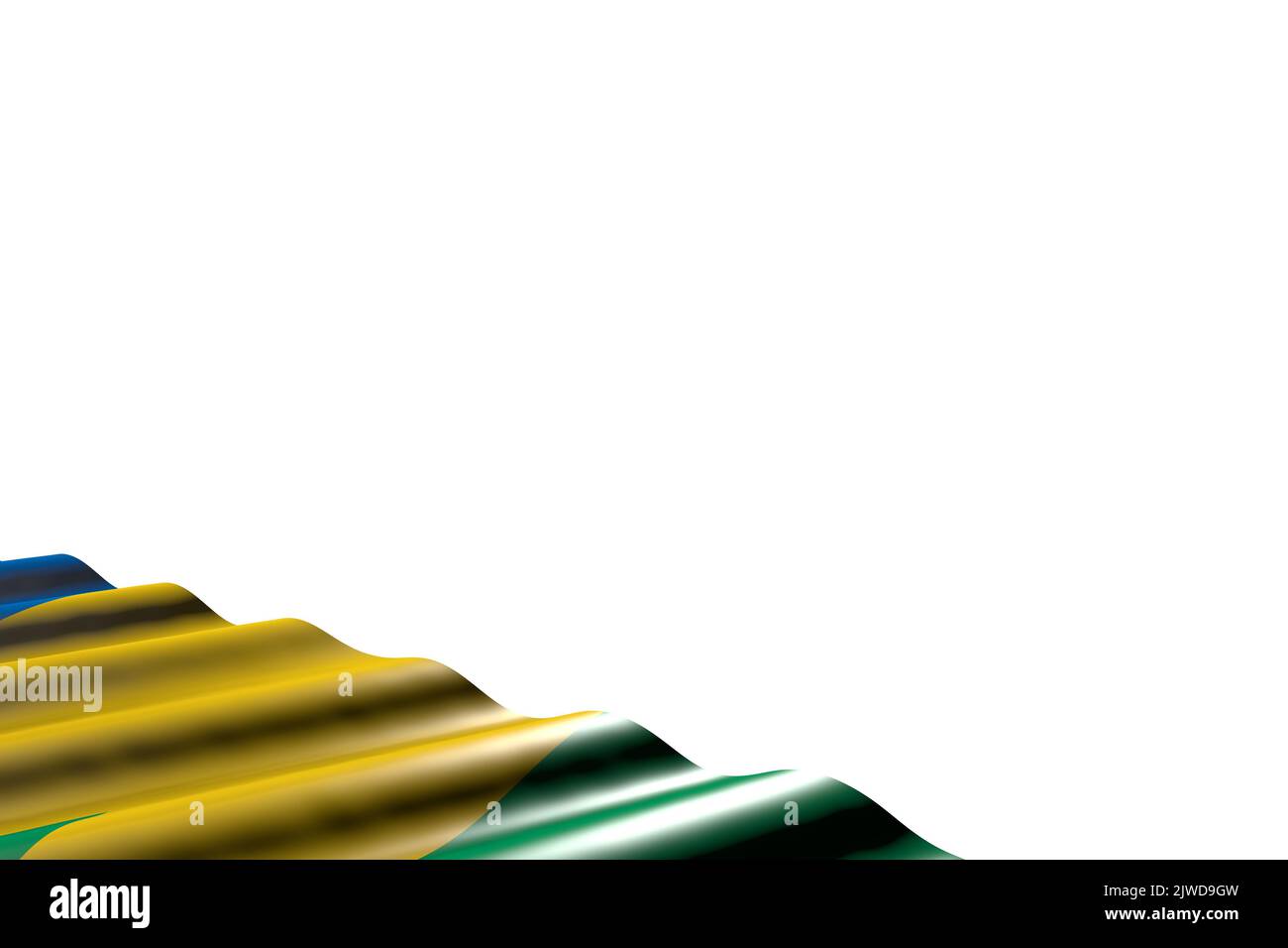 wonderful national holiday flag 3d illustration - glossy flag of Saint Vincent and the ...