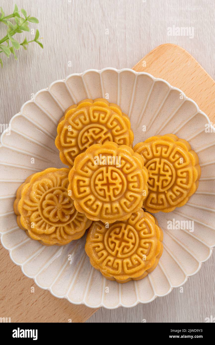 Delicious Cantonese moon cake for Mid-Autumn Festival food mooncake on ...