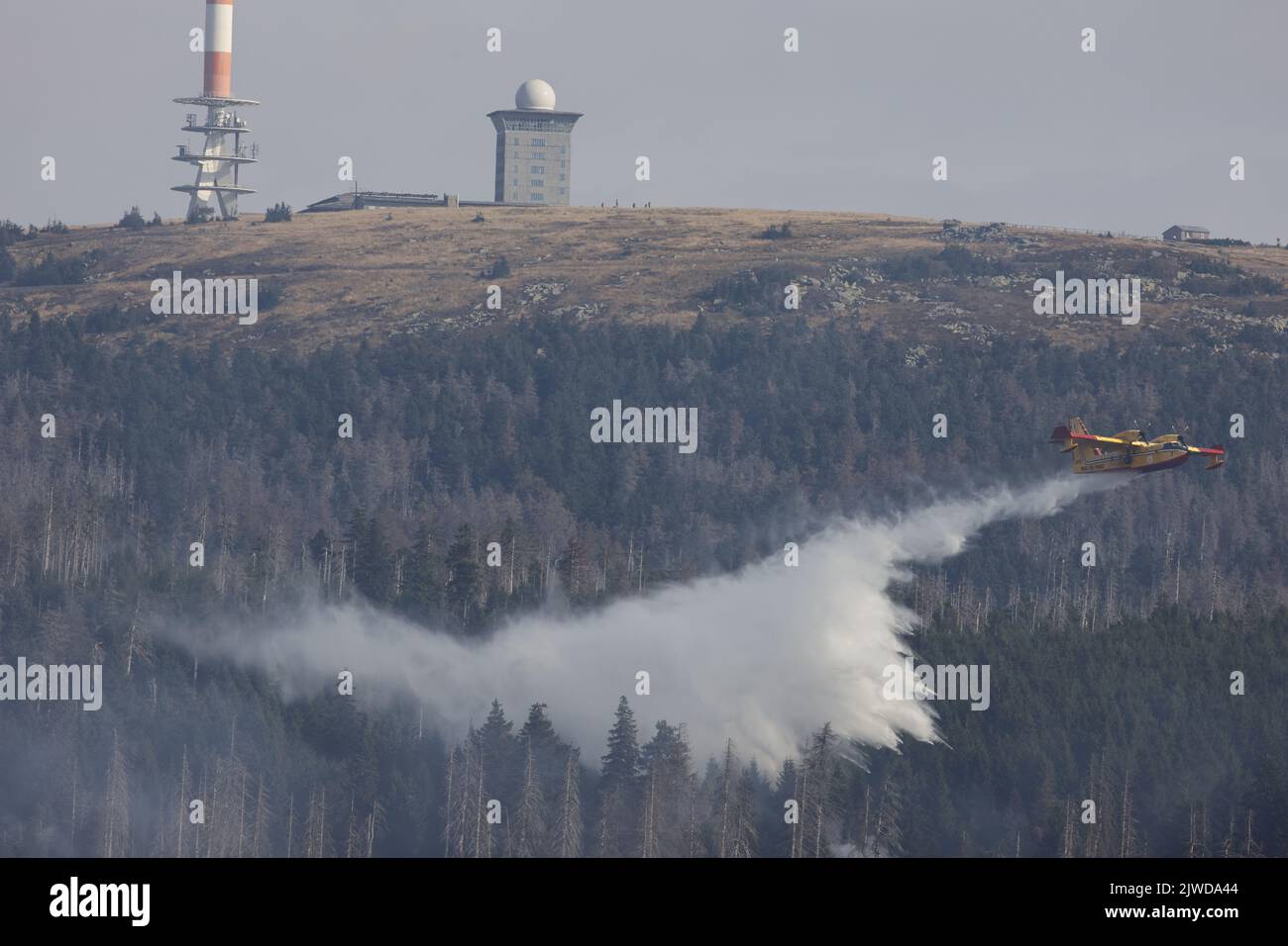 Braunlage, Germany. 05th Sep, 2022. A firefighting aircraft of the ...