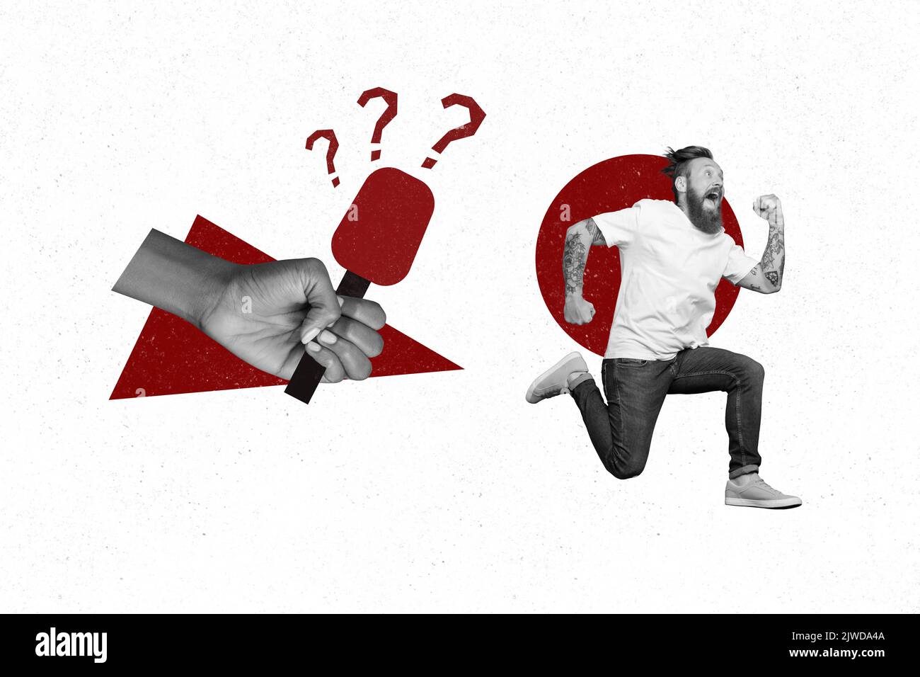 Creative 3d collage picture poster postcard artwork of person actor ...