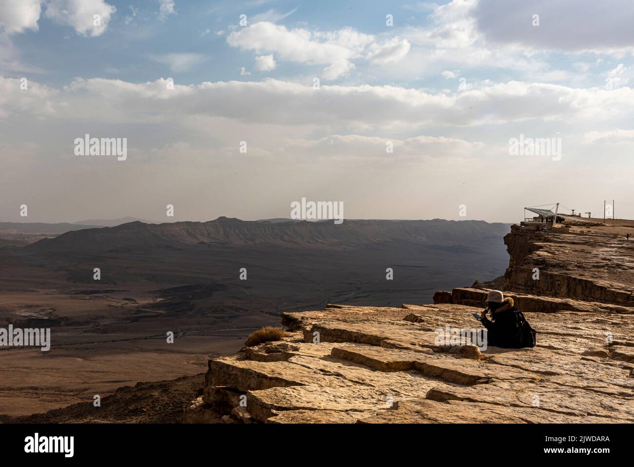 Ramon Crater Makhtesh Ramon, the largest in the world, as seen from the ...