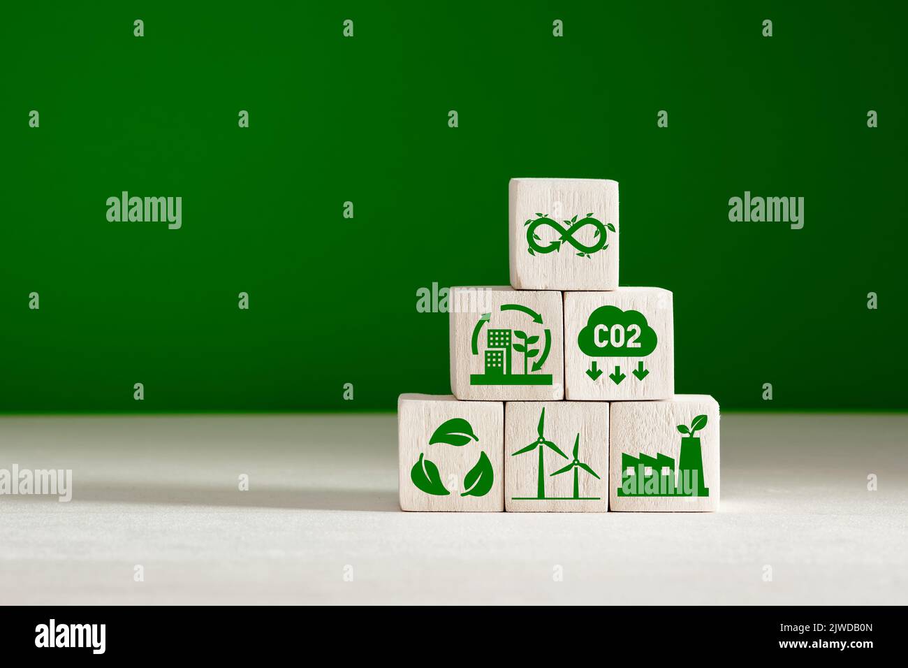 Circular economy and climate change concept. Business and environment ...