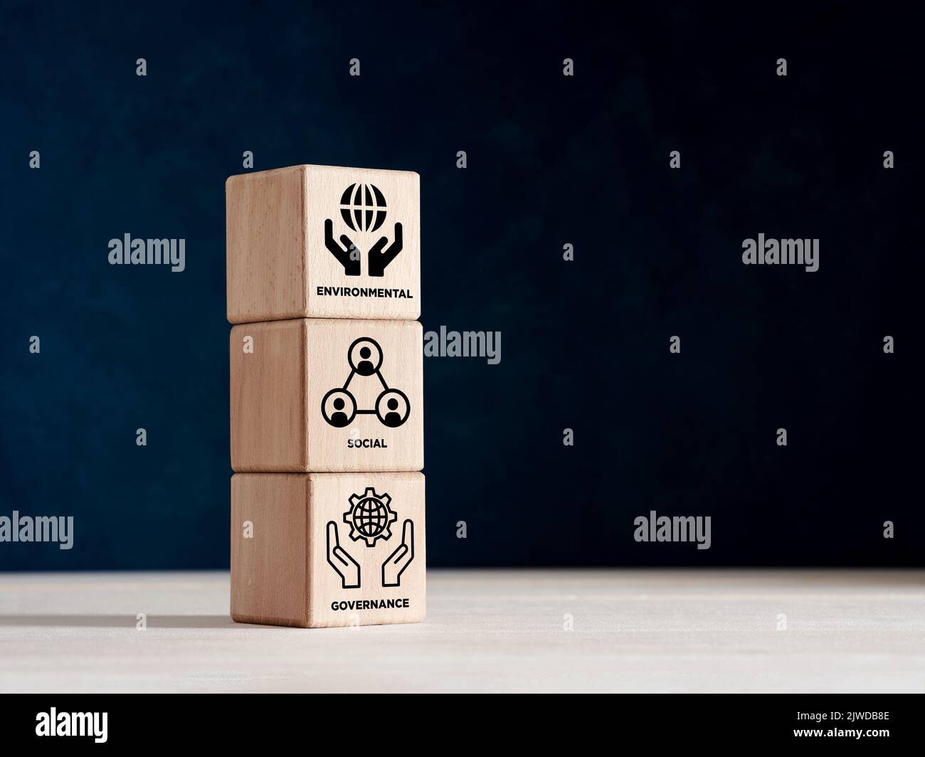 ESG Environmental Social Governance concept. Sustainable development ...