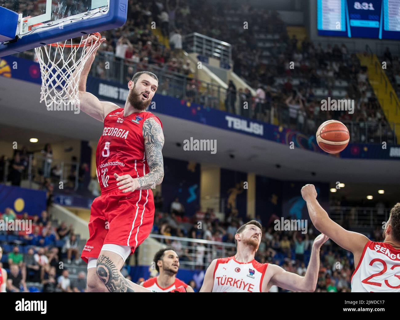 Tbilisi, Georgia, 4th September 2022. Alexander Mamukelashvili of ...