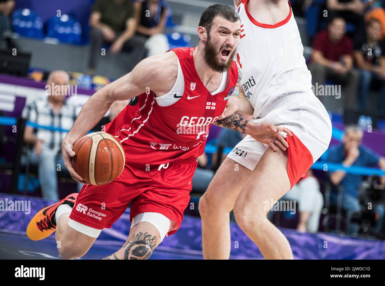 Tbilisi, Georgia, 4th September 2022. Alexander Mamukelashvili of ...