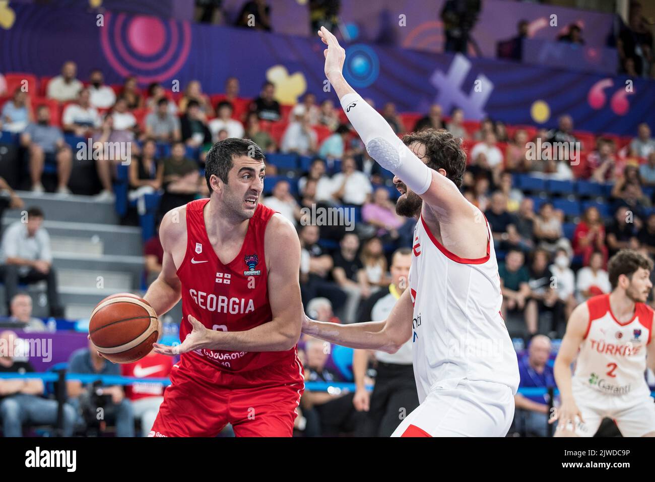 Tbilisi, Georgia, 4th September 2022. Giorgi Shermadini of Georgia in ...