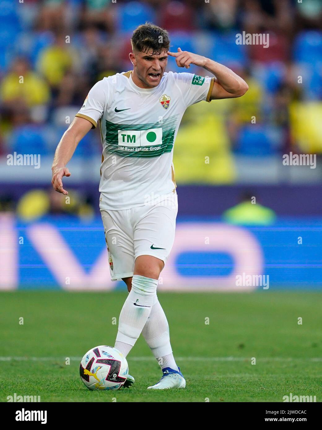 Raul Guti of Elche CF during the La Liga match between Villarreal CF ...