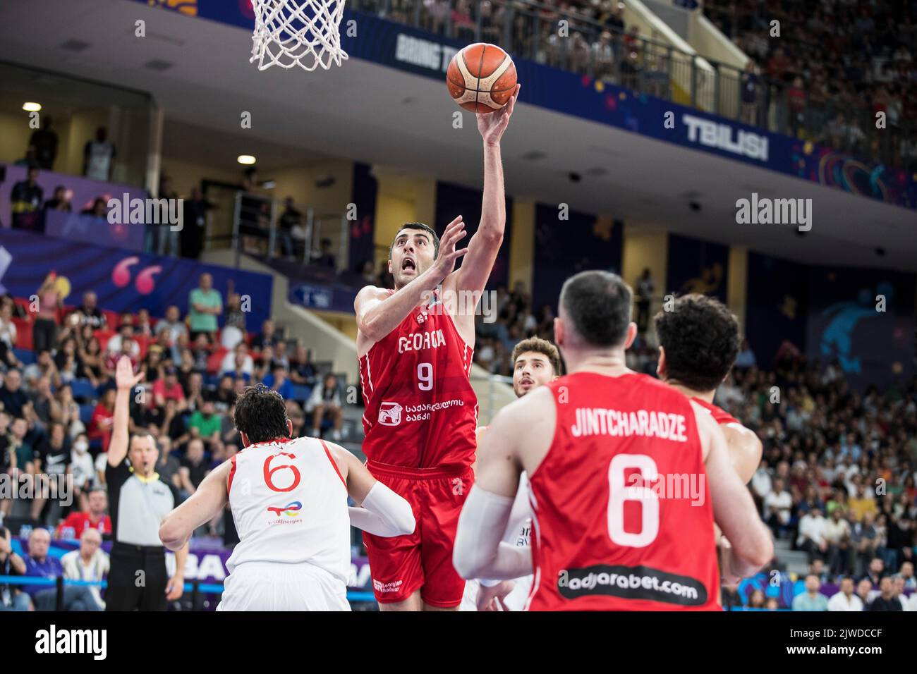 Tbilisi, Georgia, 4th September 2022. Giorgi Shermadini of Georgia in ...